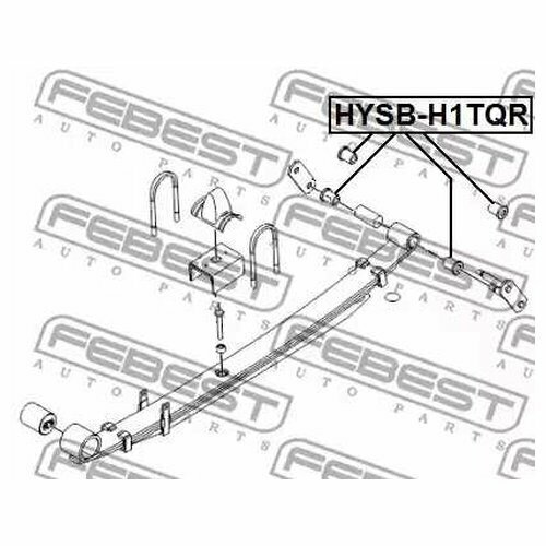 Сайлентблок рессоры Febest HYSBH1TQR для Hyundai H-1