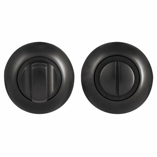 Ручка дверная поворотная черный BK6. R. JR54 BL-24 Ajax