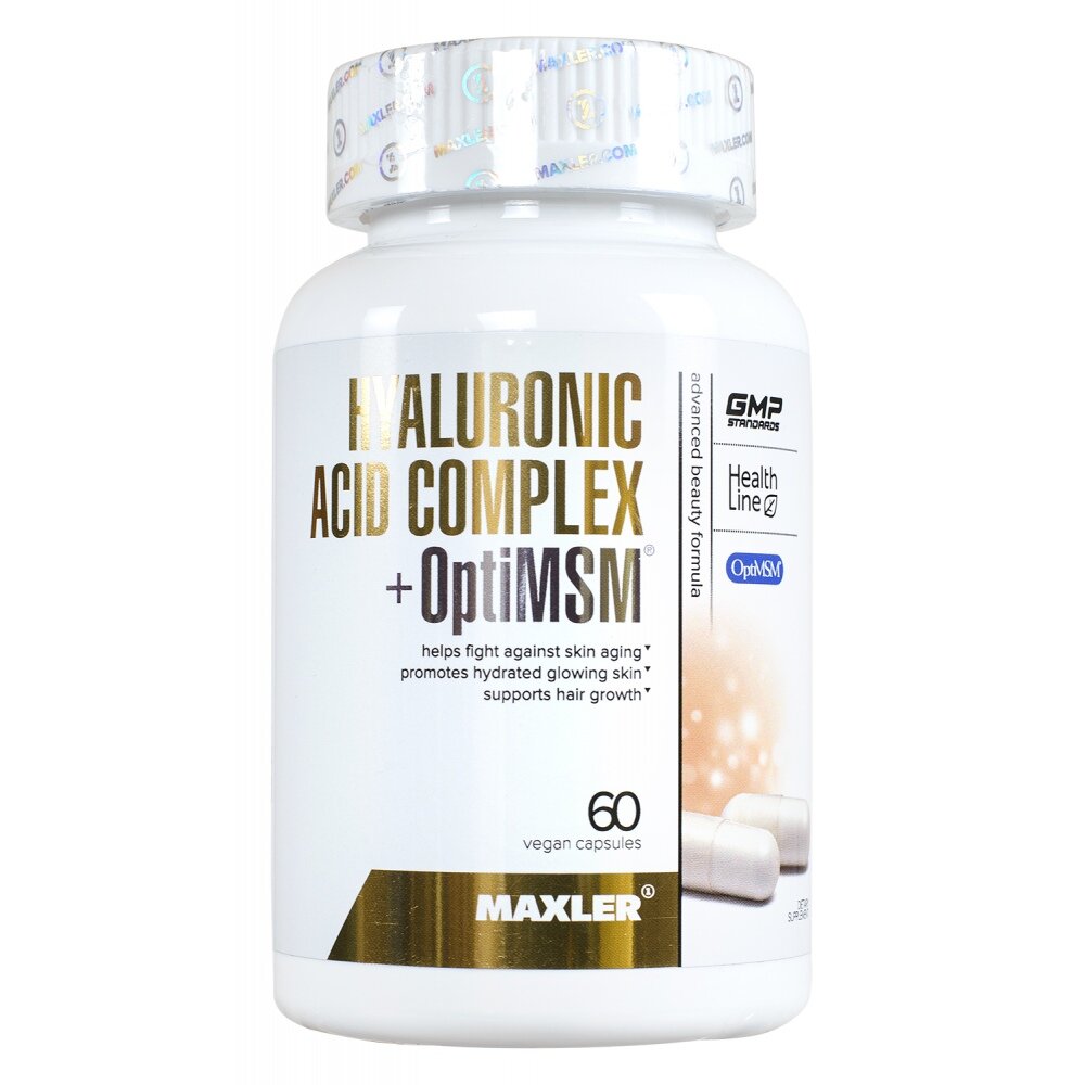 Maxler USA Hyaluronic Acid Complex + OptiMSM, 60 капсул вегетариансих