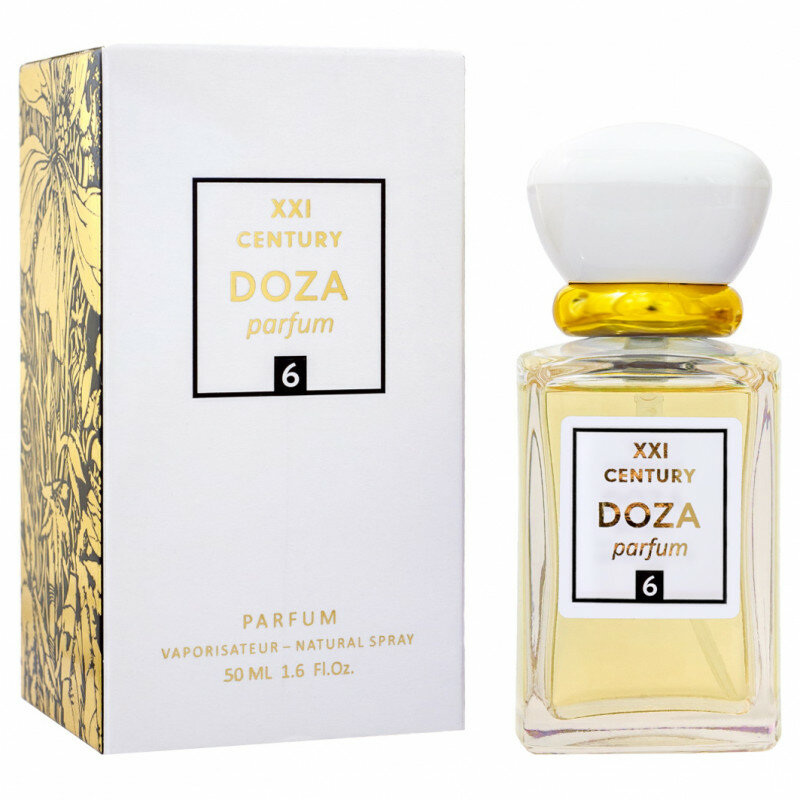 Духи XXI CENTURY "DOZA Parfum N6", женские, восточные, цитрусовые, 50мл
