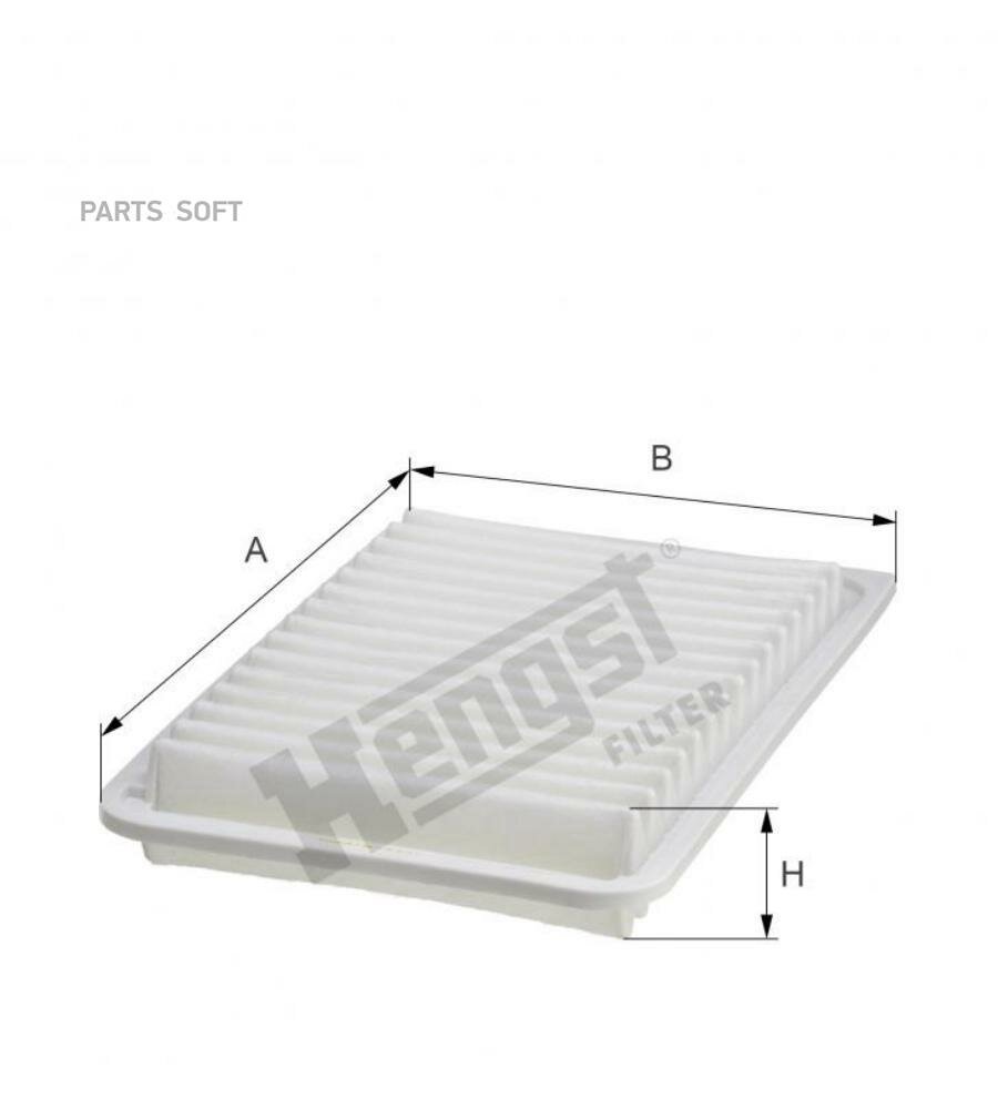 HENGST FILTER Фильтр возд. TOYOTA CAMRY 2.4 06-