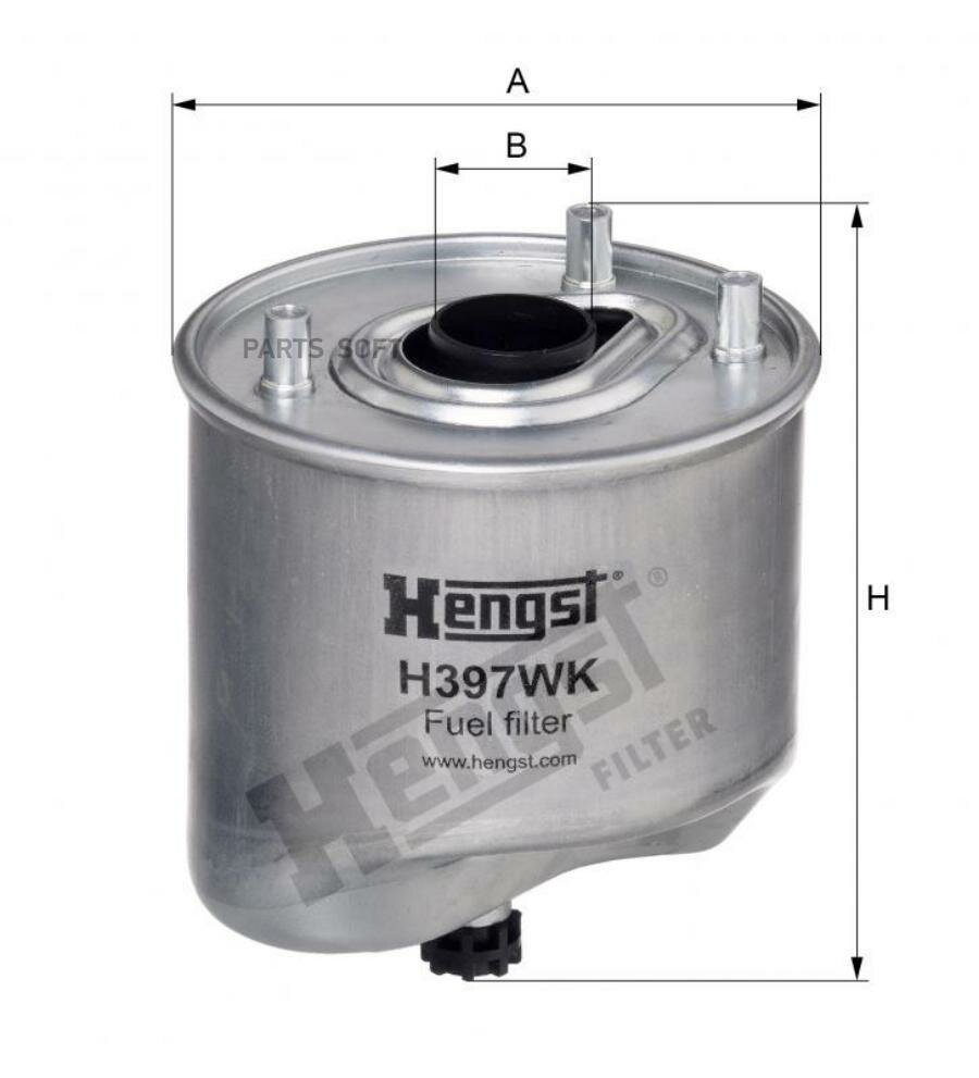HENGST FILTER H397WK Фильтр топливный