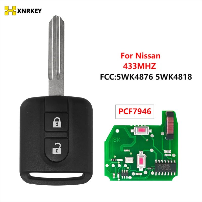Пульт Nissan 433MHz 5WK4876/818 PCF7946