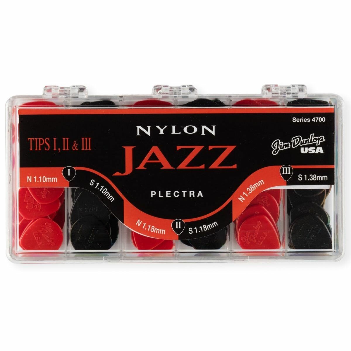 Набор медиаторов 144шт. Dunlop 4700 Nylon Jazz Display