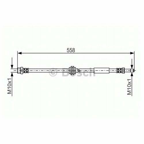 Шланг тормозной Bosch 1987481182 для Toyota RAV 4 II; VW Multivan V, VI, Transporter V, VI