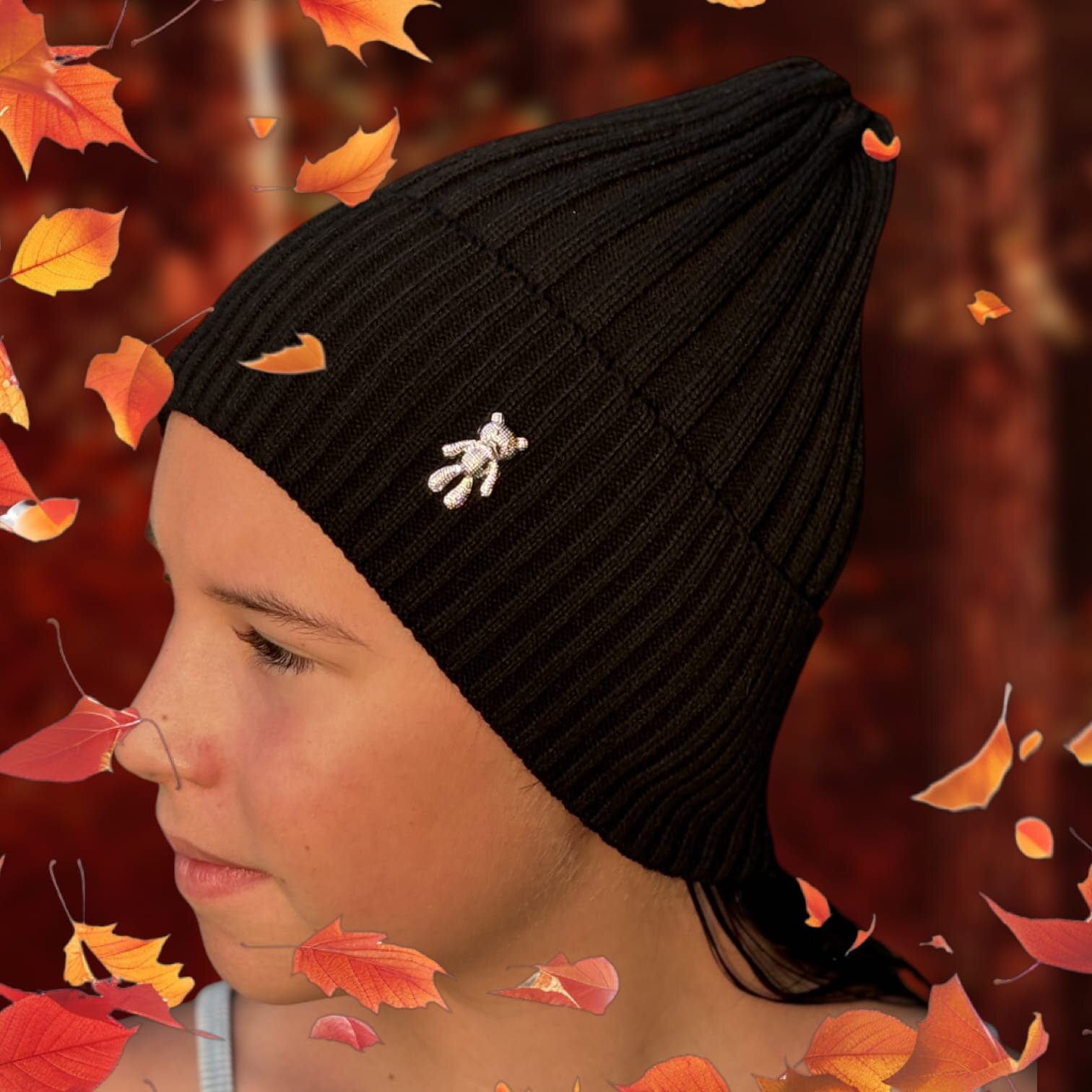 Шапка-бини для девочек