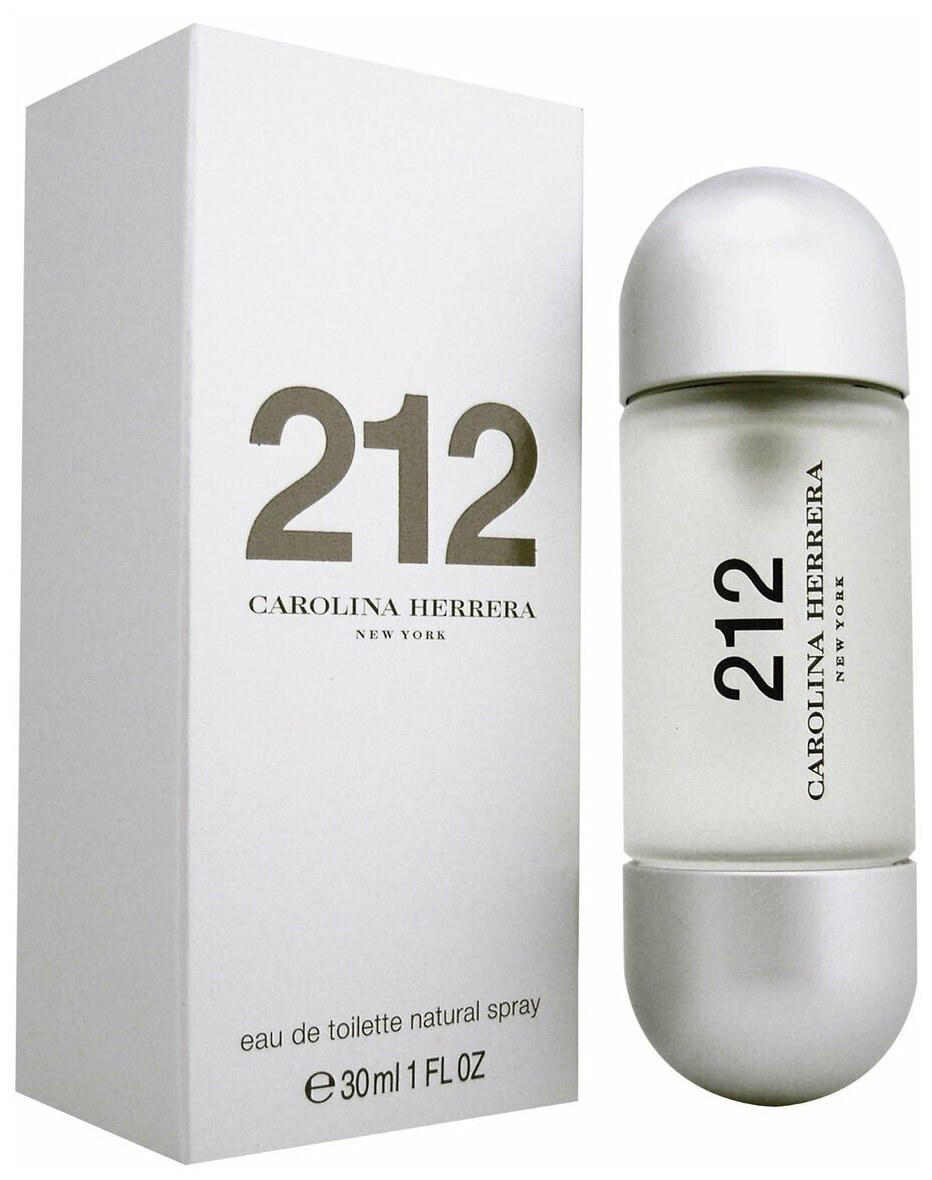 Туалетная вода Carolina Herrera "212", женская, фруктовая, спрей, флакон 30мл