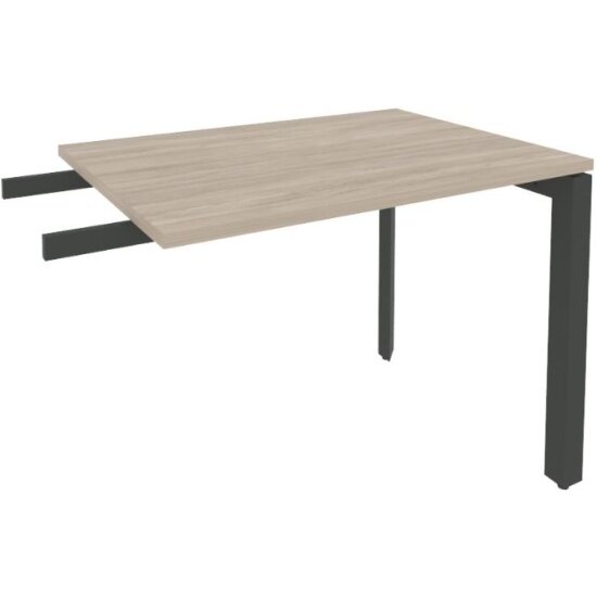 Брифинг-приставка Riva CHAIR на П-образном м/к O. MP-BR-9 Дуб аттик/Антрацит металл 980*720*750 Onix