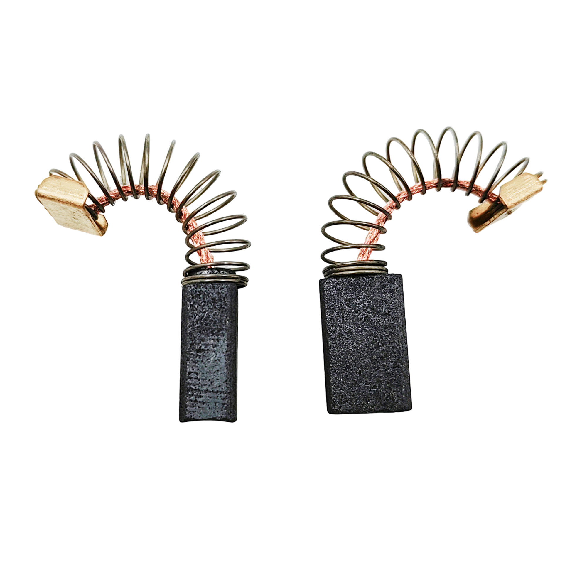 Щетка графитовая DDE 6,2х10х16мм LME3212 пружина, прямогугольный пятак с загибом, пар