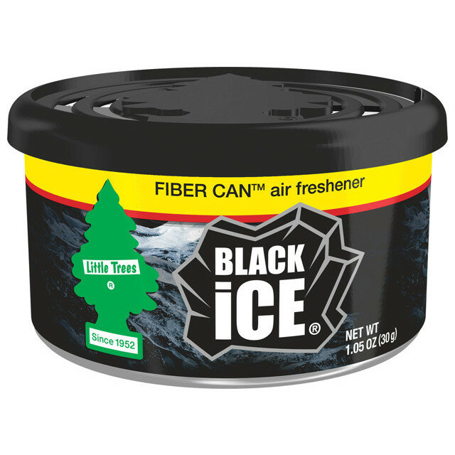 Little Trees Fiber Can Black Ice ароматизатор для салона автомобиля стойкий запах