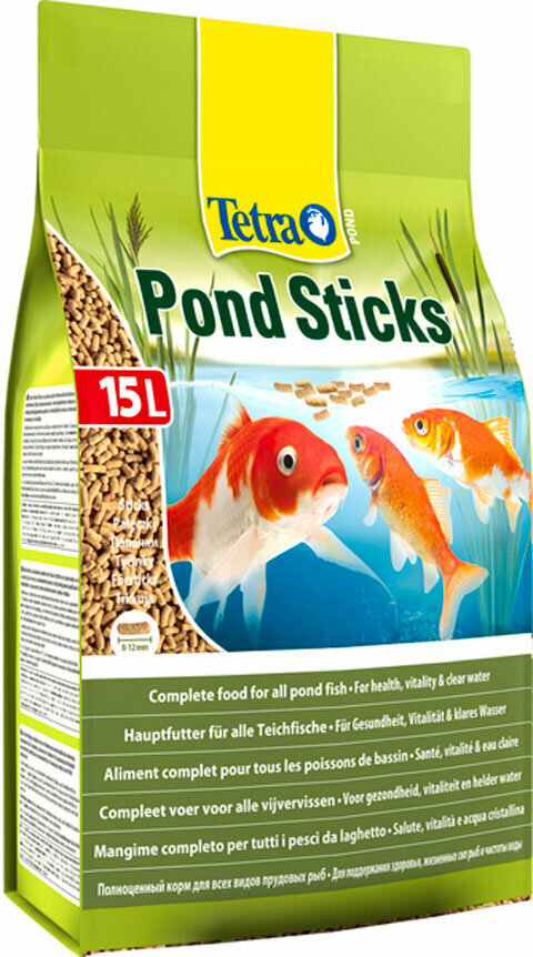 TETRA POND STICKS корм гранулы для прудовых рыб (15 л х 4 шт)