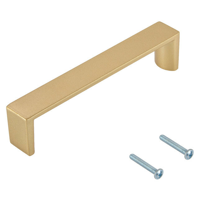 EDSON 3902 ручка-скоба 128 мм матовое золото для межкомнатных дверей и мебели