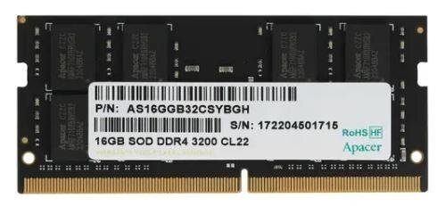 Модуль памяти для ноутбука APACER SODIMM 16GB PC25600 DDR4 SO ES.16G21. GSH