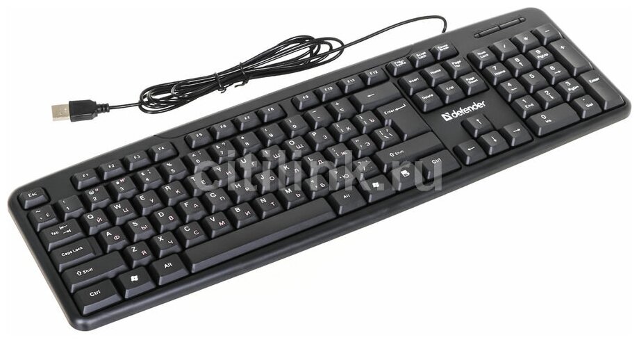 Клавиатура Defender Astra HB-588 черная, 104 кл, USB 1.8м 45588