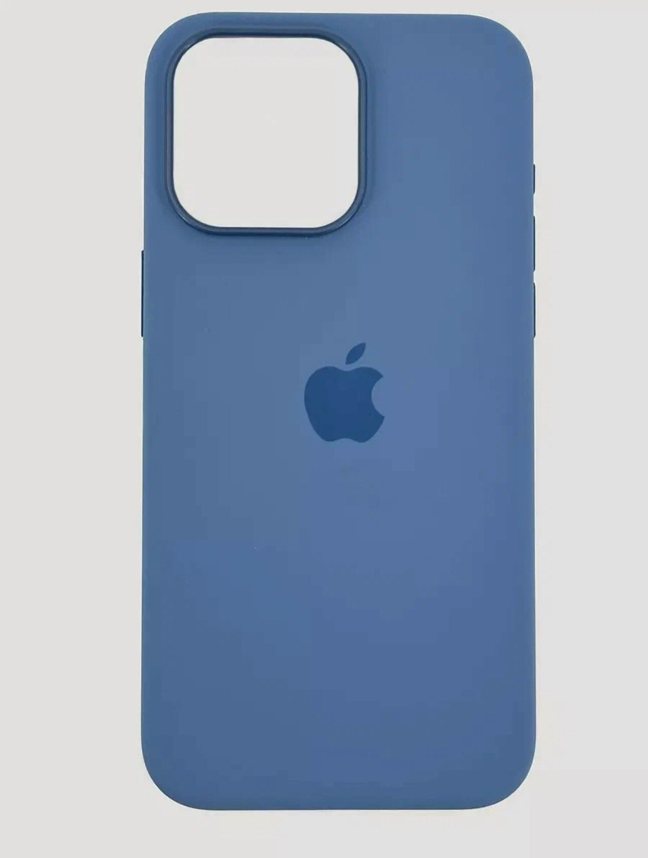 Защитный чехол на iPhone 16 Pro Max голубой / кожаный с MagSafe / для айфон 16 про макс