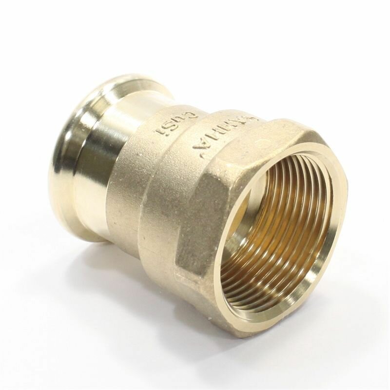 Переходник 35-1 1/4", Sanha PuraPress 8270G, пресс-резьба, вн, бронза