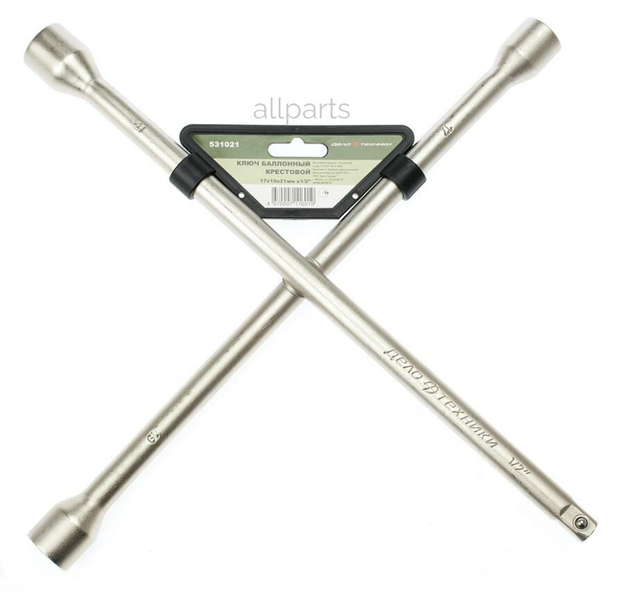 Дело техники 531221 Ключ баллонный крест усиленный 17х19х21х1/2 -380 мм Дело Техники