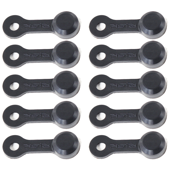 Пылезащитные колпачки штуцера прокачки тормозов (тормозного суппорта) 19x6,5 мм черные, 10 шт.