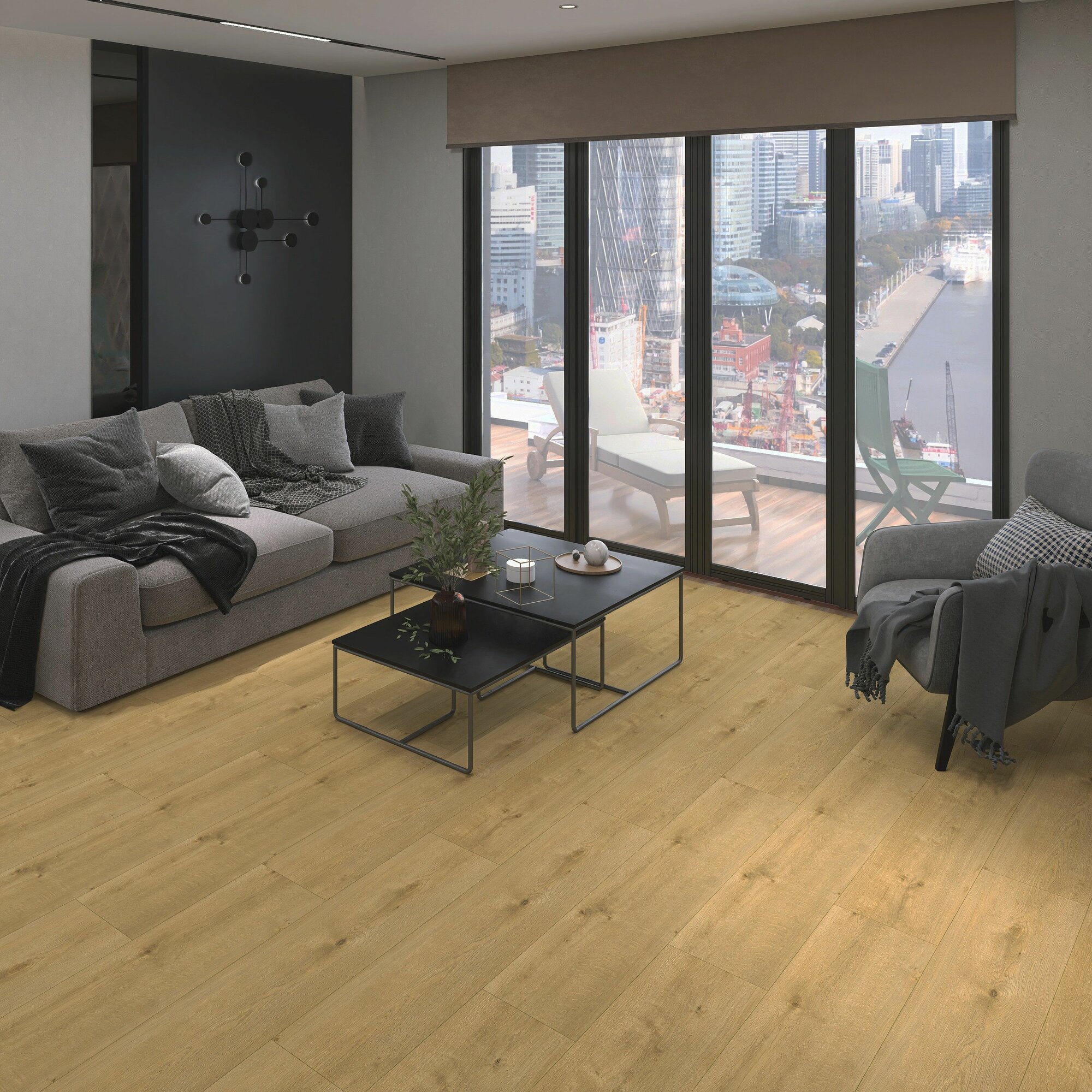 Ламинат Vitality Jumbo Aqua Protect Дуб песчаный 32 класс 8 мм (2,462 кв. м.)