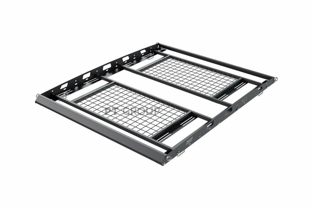 Багажник-корзина широкая двухсекционная универсальная с основанием решетка (ППК) 1630 х1300мм на крышу автомобиля