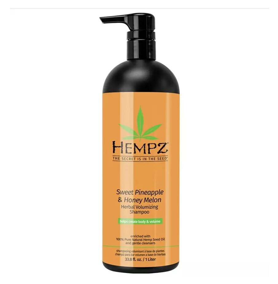 Шампунь Hempz Hair Care Sweet Pineapple & Honey Melon Herbal Volumising Shampoo, Шампунь растительный Ананас и Медовая Дыня для придания объёма, 500 мл