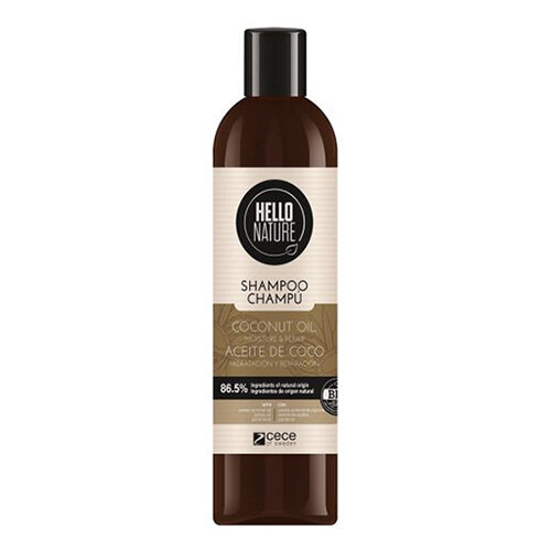 Hello Nature шампунь для волос Coconut Oil Shampoo 300 мл