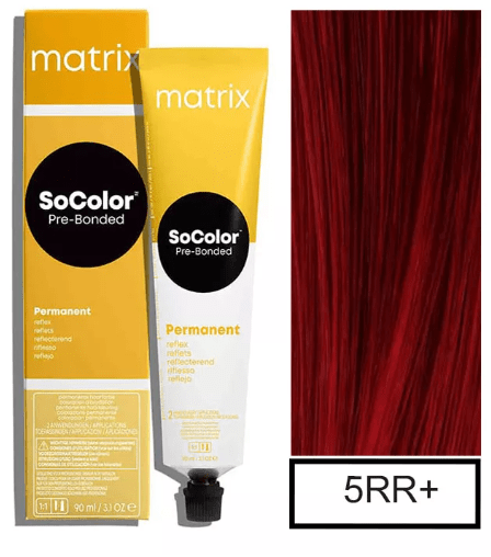 Краска для волос Matrix Coloring Hair SoColor Pre-Bonded, Перманентная краска для волос с бондером, 5RR+ (5.66)