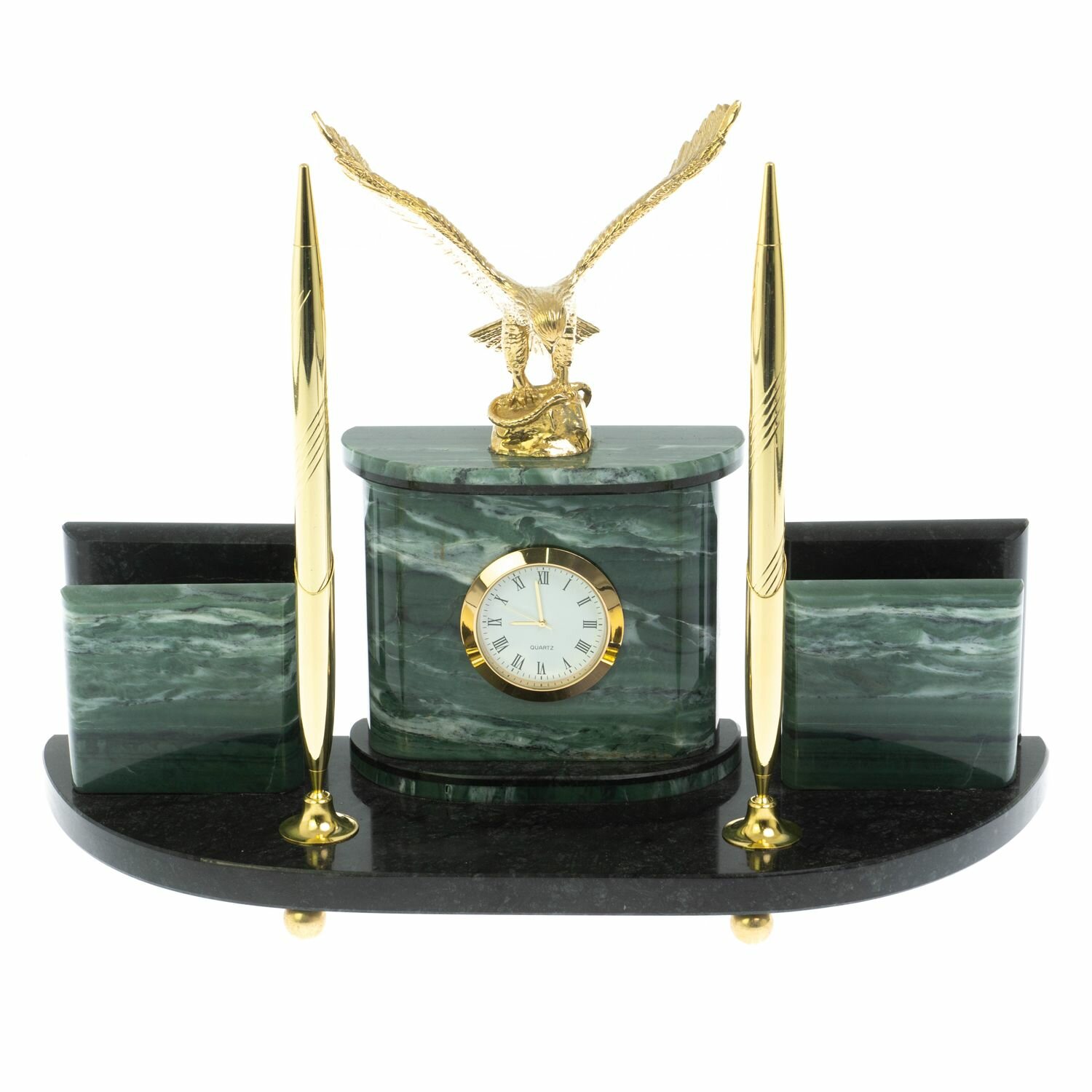 Письменный прибор "Орел" из офиокальцита 128652