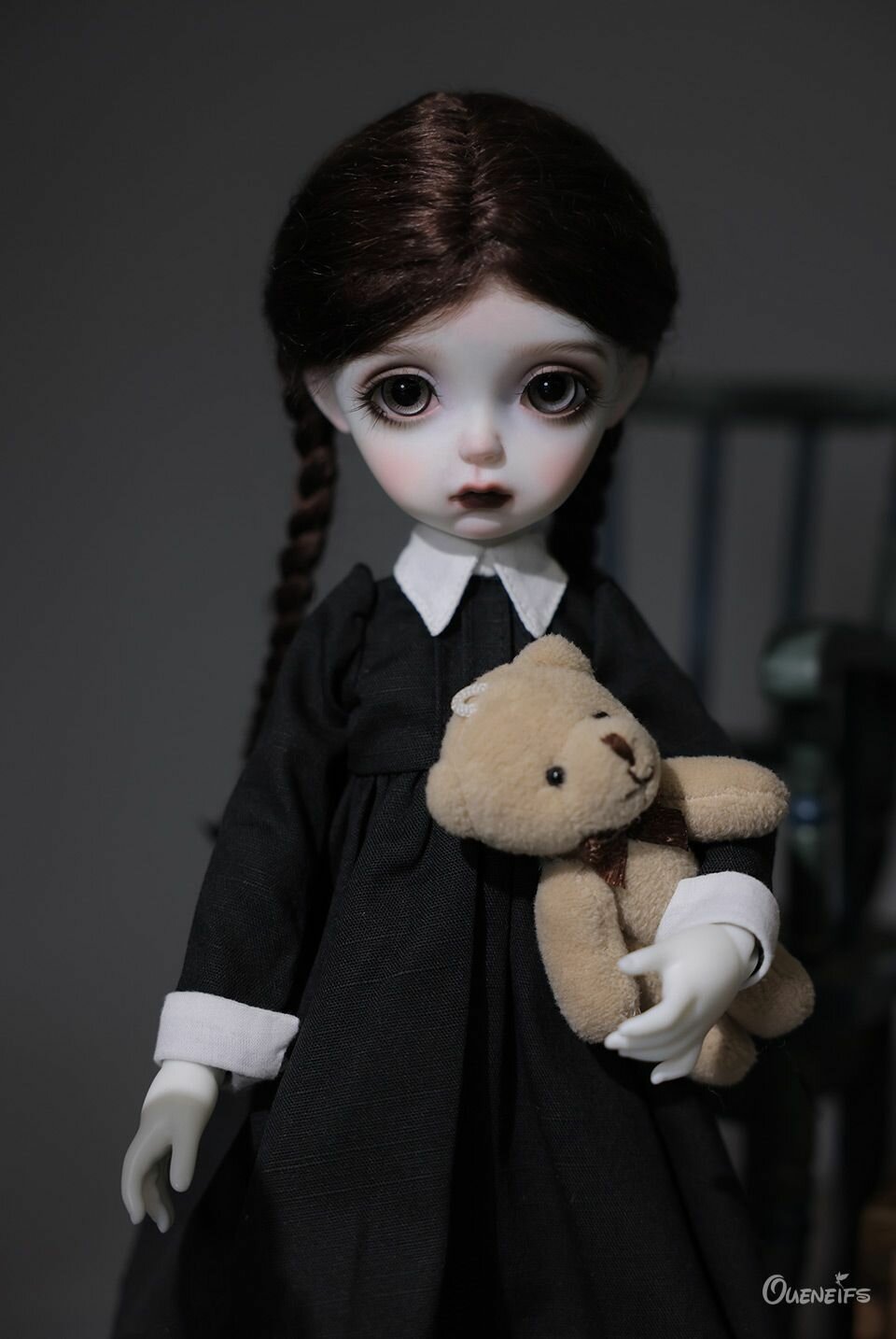 Кукла Miliabjd 1/6 BJD в темном готическом платье с похожим стилем одежды для девочек Wednesday
