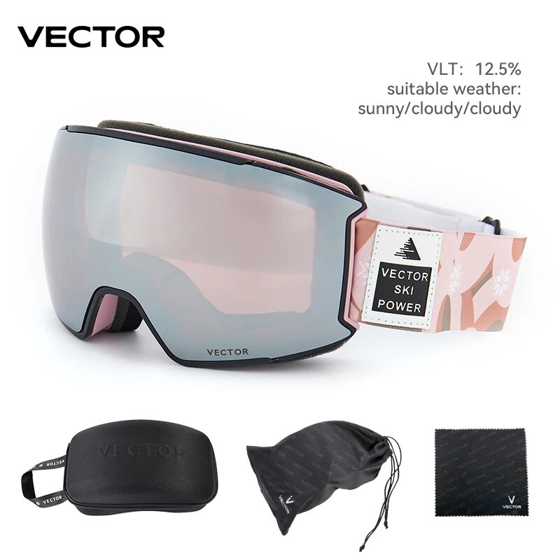 VECTOR лыжные очки OTG UV400 Розовый, Goggles 2