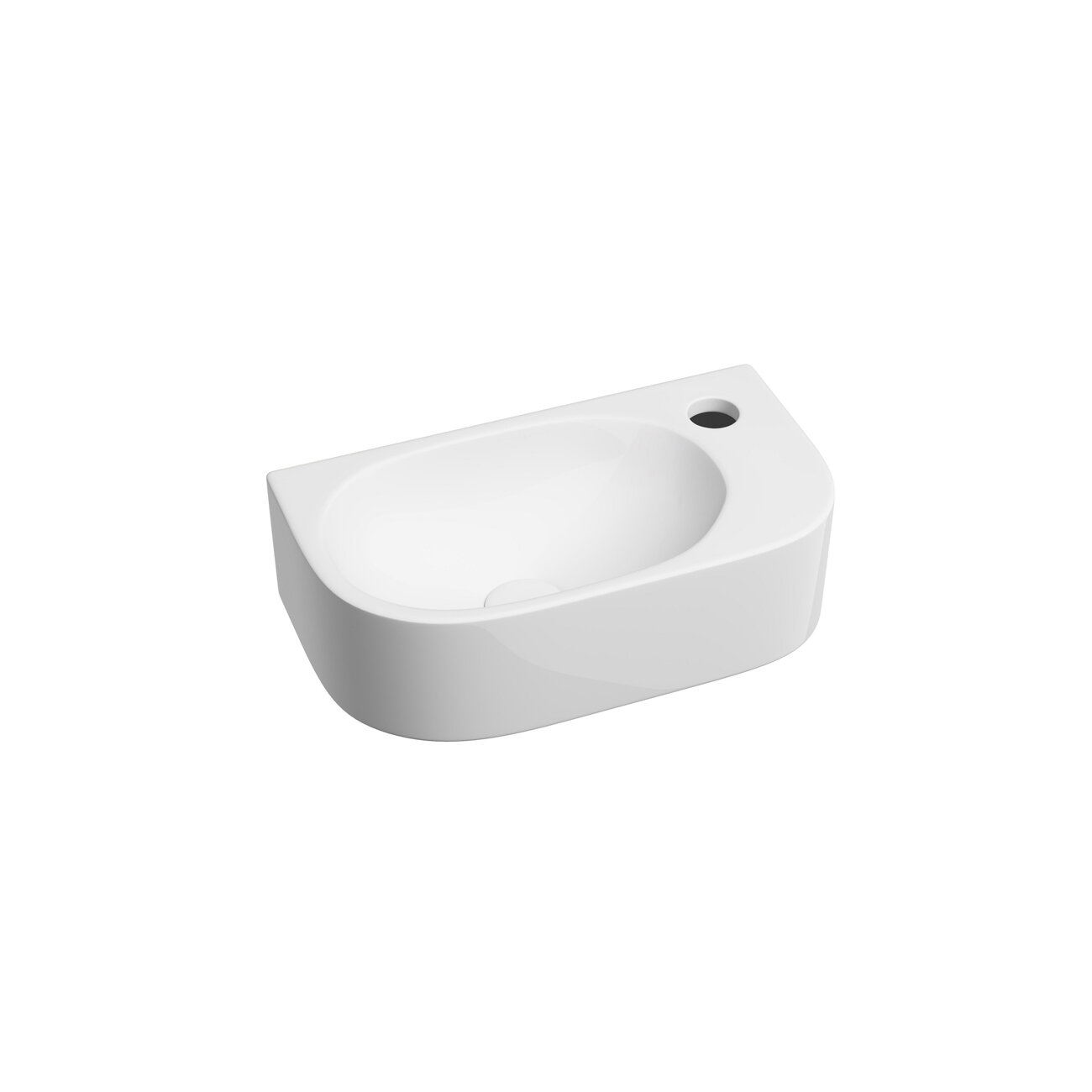 Раковина Ceramicanova (Керамиканова) Element подвесная 110х409х224 мм CN6066L Белый