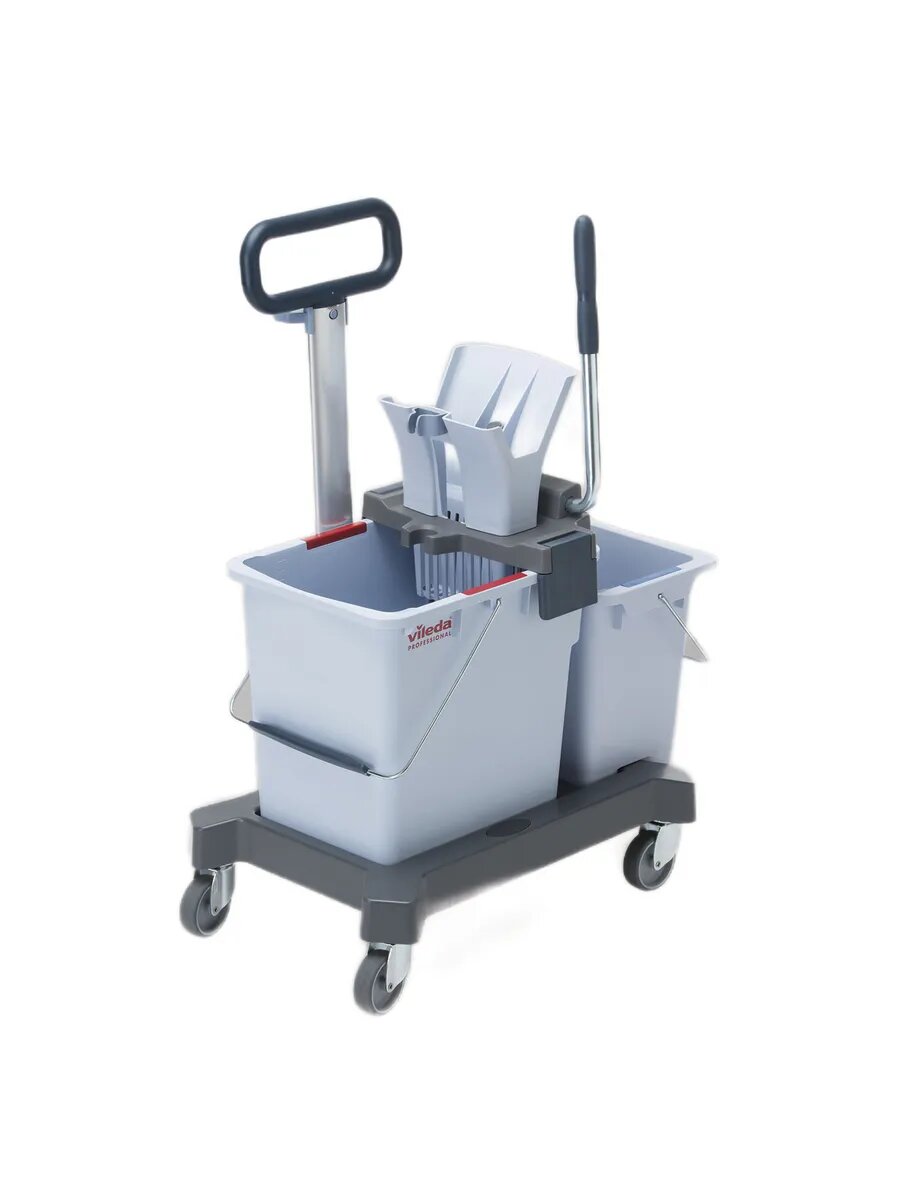 Тележка уборочная, 2 съемных ведра 25 л + 10 л