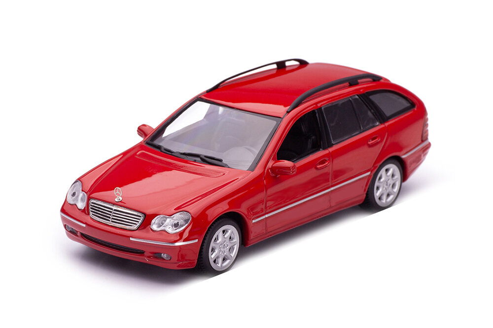 Модель коллекционная MAXICHAMPS Mercedes c-klasse S203 estate 2001 red