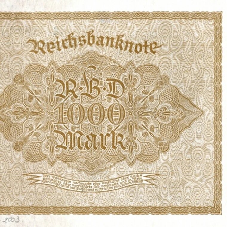 Рейхсбанкнота 1000 марок 1922 Берлин, сувенирная копия, банкноты и купюры редкие коллекционные