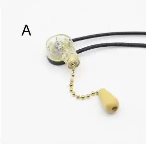 Контроллер настенного светильника, 4 шт./лот, веревочный переключатель, универсальный цепной шнур, для выставочного зала, дома, потолочного вентилятора, лампы, запасные части