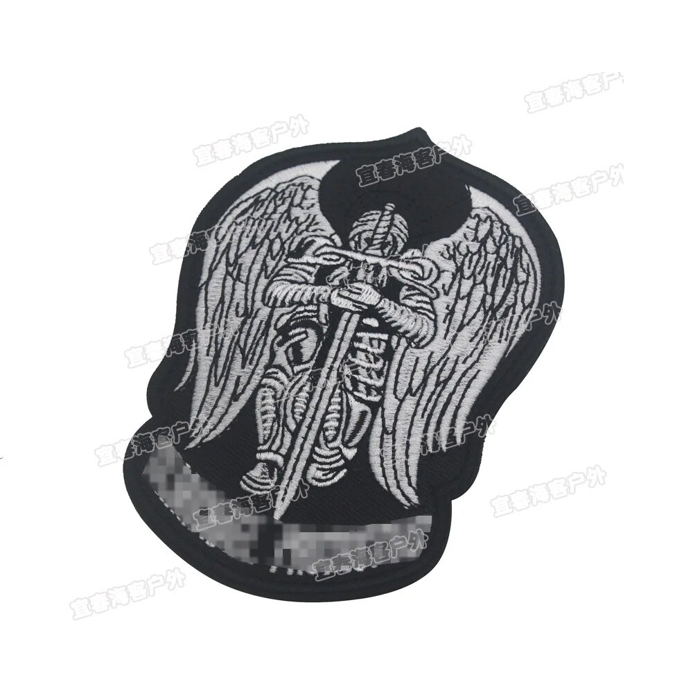 Нашивка St. Saint Michael Protect Us Черный, black