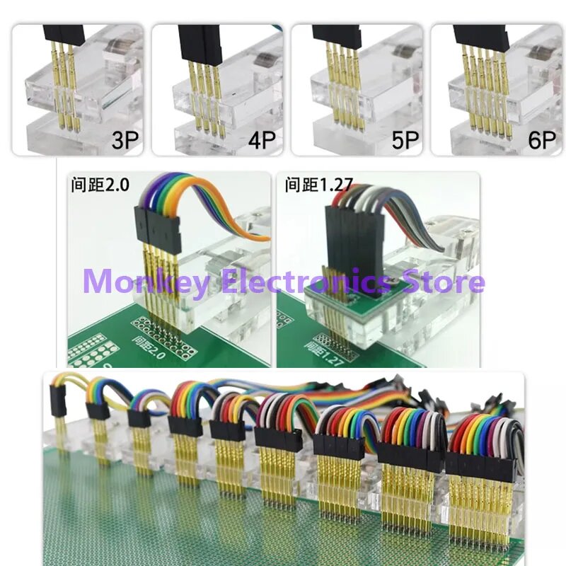 Фиxture для тестирования PCB 2.54mm 5P Double — фото 1