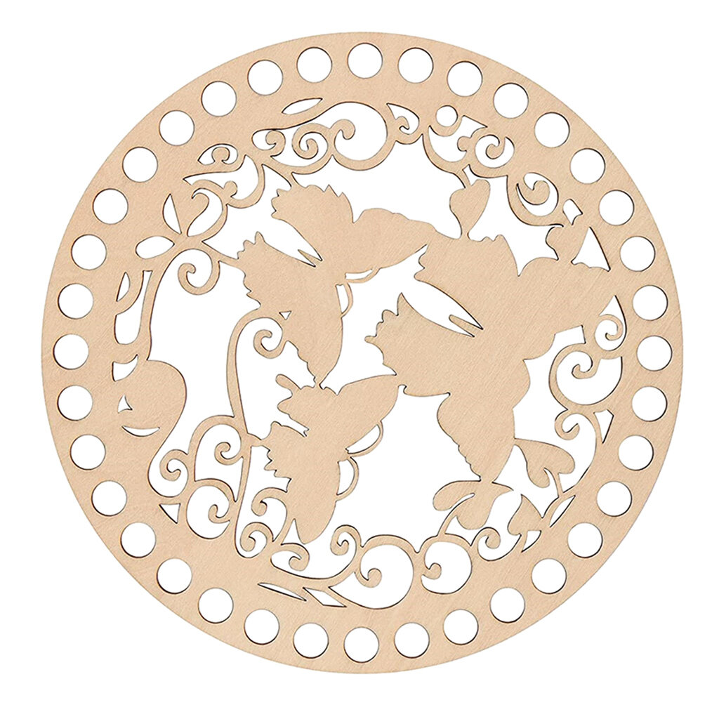 Дно корзины из дерева для вязания 2 шт.