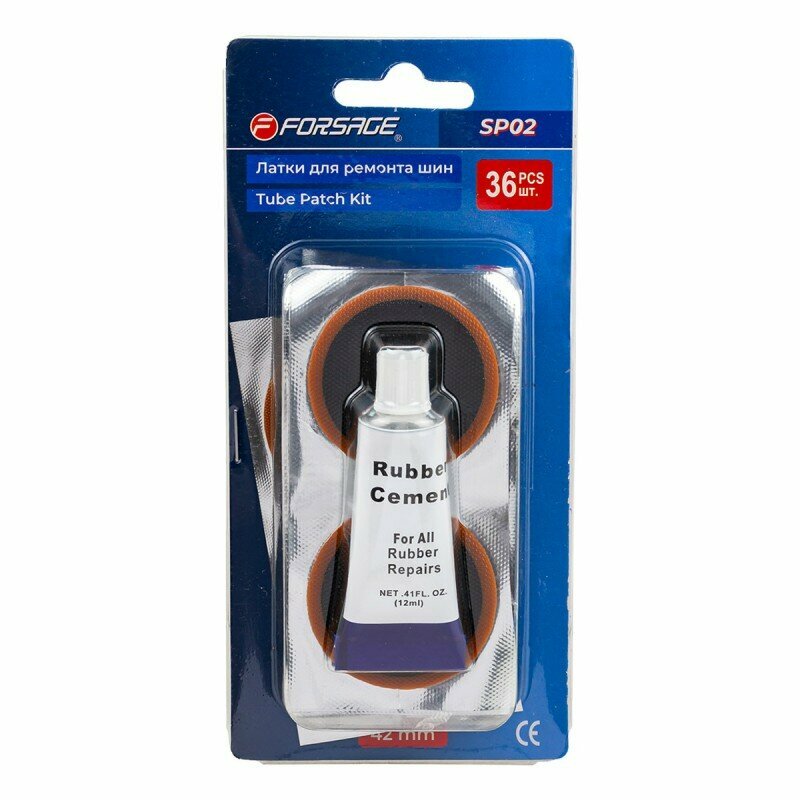 Латки для ремонта шин, комплект 36 штук Forsage