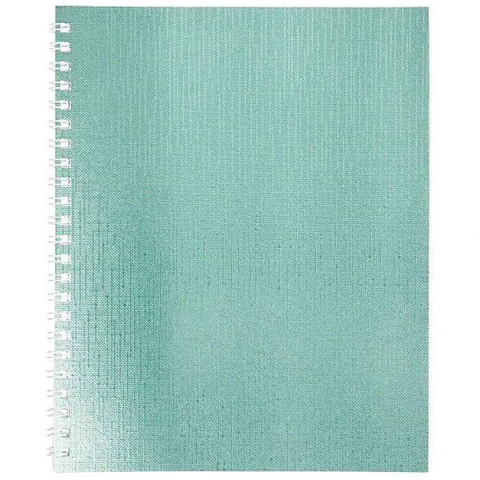 Тетрадь А5 клетка 96 листов бумвинил на гребне (Hatber) METALLIC Мята арт 96Т5бвВ1гр. Количество в наборе 4 шт.