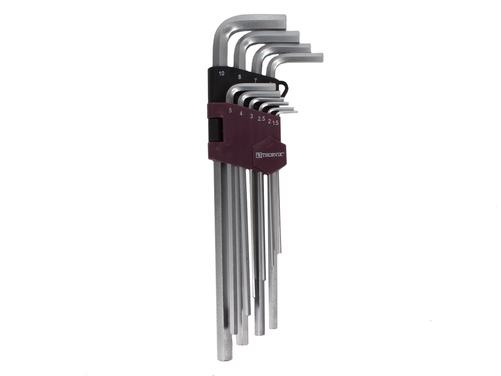 Набор ключей шестигранных удлиненных H1.5-H10 10 предметов THORVIK