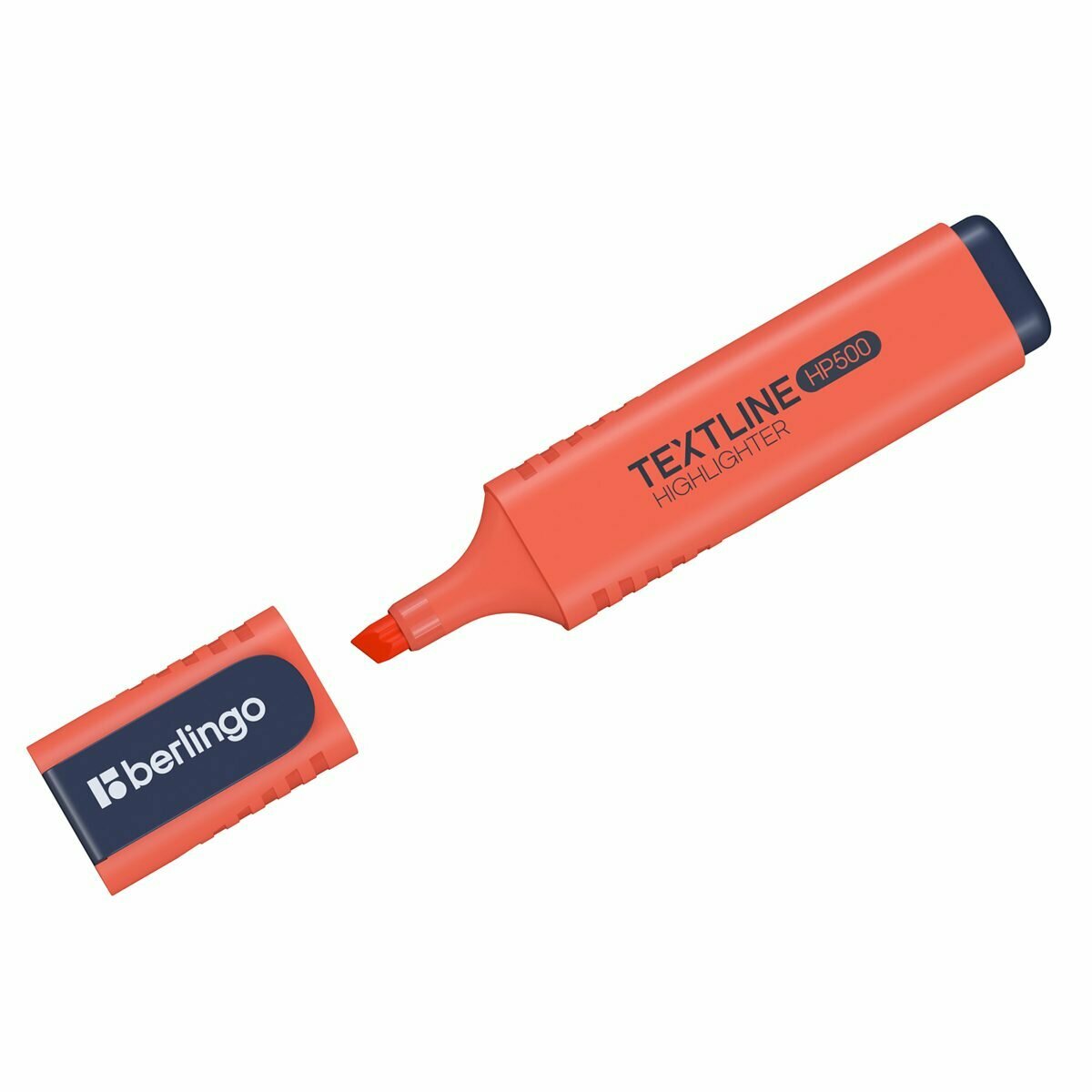 Маркер-текстовыделитель Berlingo Textline HP500 (1-5мм, персиковый) (T7518), 12шт.