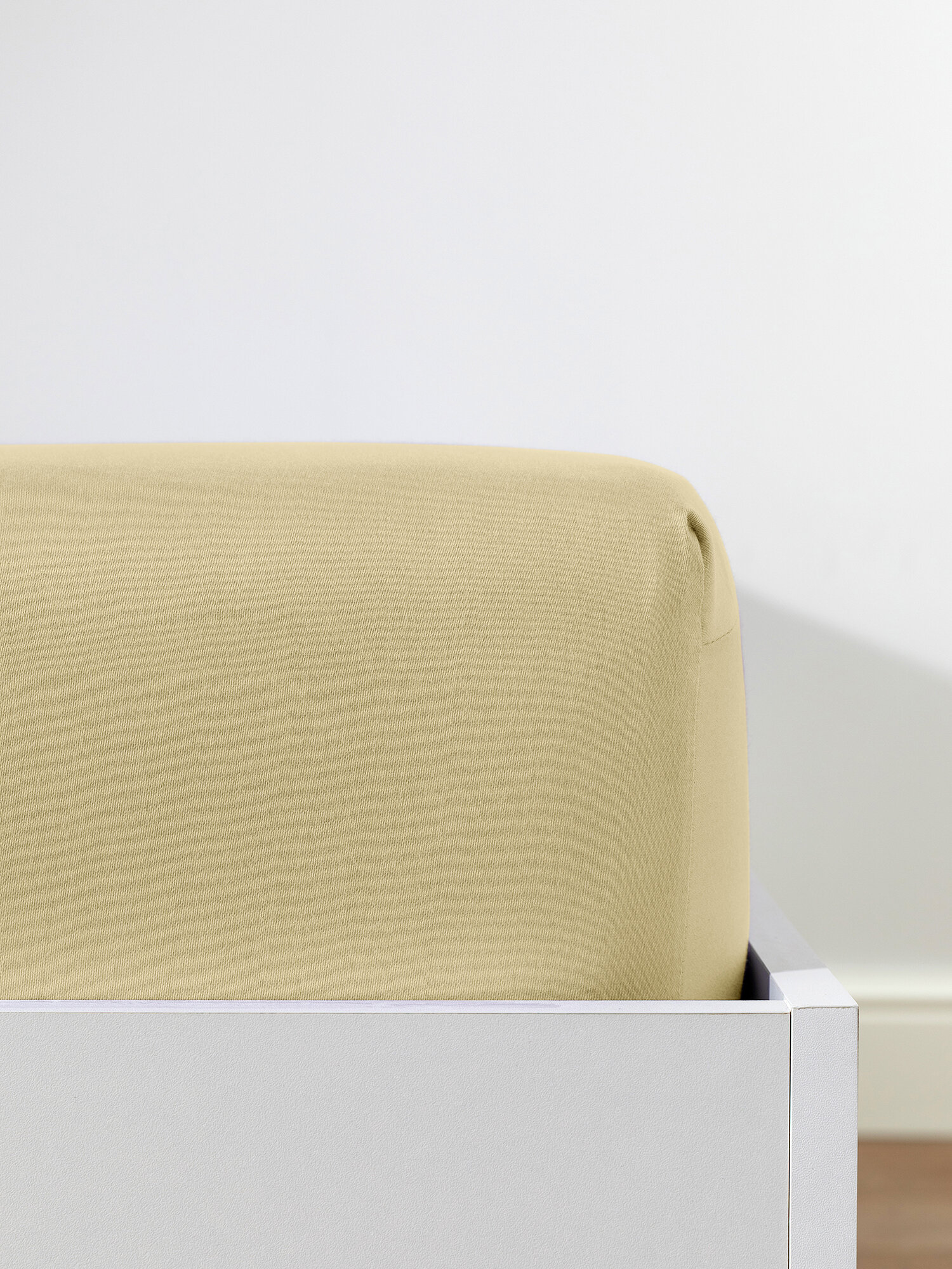 Cozy Home, Простыня на резинке перкаль 200х140х25, Only Color Ecru