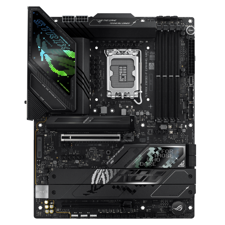 ASUS Материнская плата Socket1851 ASUS ROG STRIX Z890-F GAMING WIFI (iZ890, 4xDDR5, M.2, SATA III, RAID, 2xPCI-E, HDMI, DP, 2xTB, 2.5Гбит LAN, WiFi, BT, 10Гбит USB, 10Гбит Type-C, ATX) (ret)