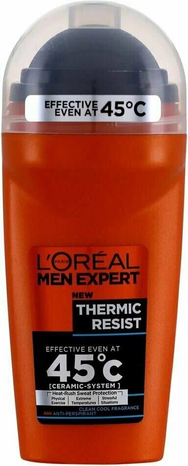 LOREAL MEN EXPERT Мужской антиперспирант, Thermic resist, устойчив при высокой температуре. Франция