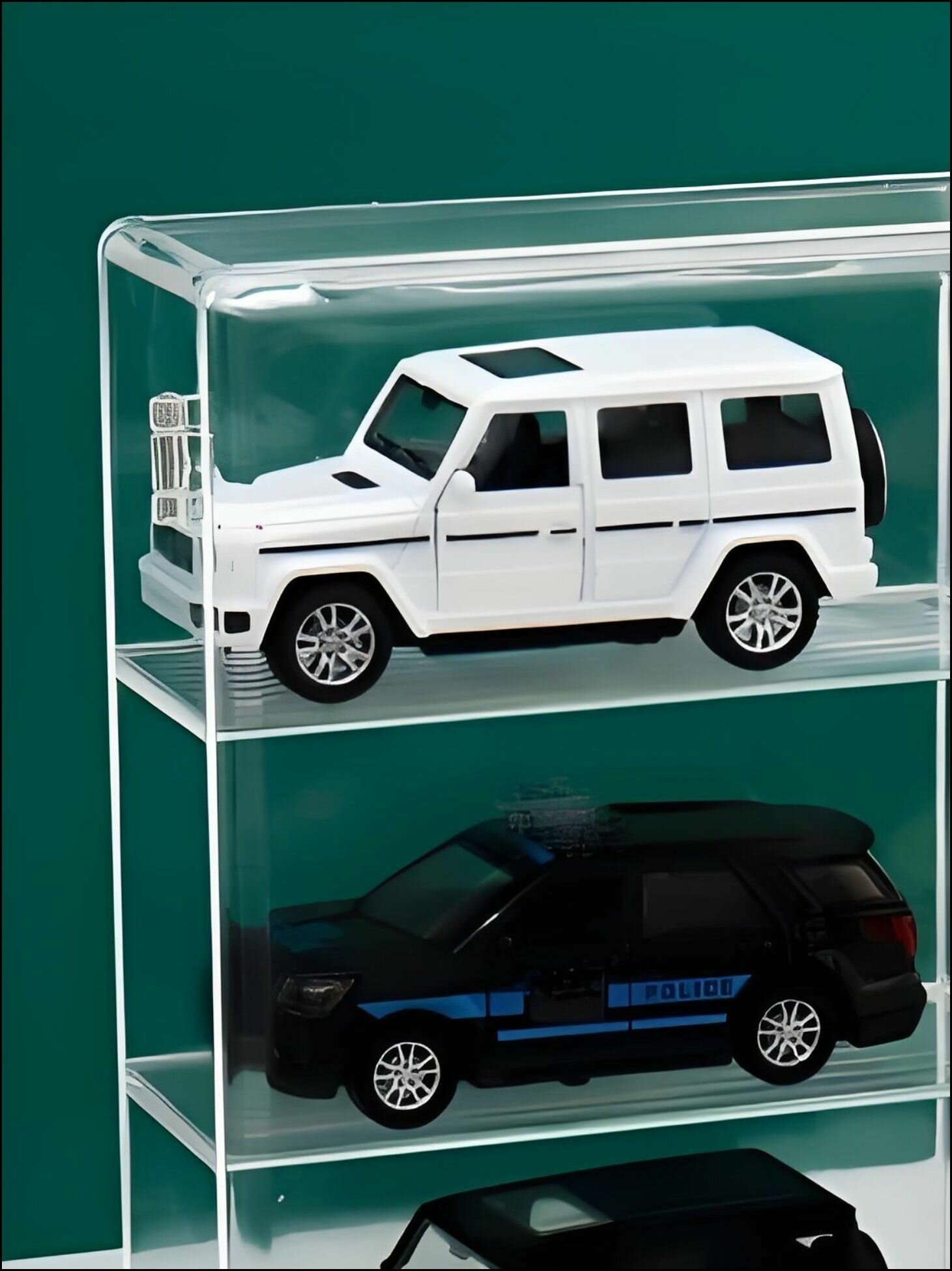 Прозрачная акриловая демонстрационная коробка для коллекционных моделей автомобилей 1:32 с 8 ячейками, удобное хранение игрушек