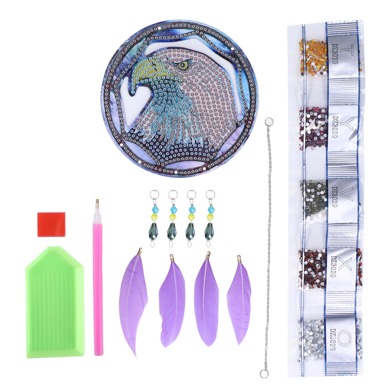 Подвеска для алмазной живописи, орел, ловец снов, украшение для окна, подарок.