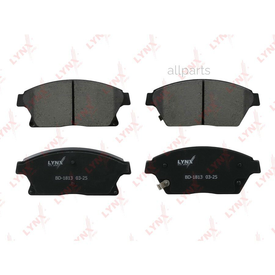LYNXAUTO BD1813 колодки тормозные ПЕР CHEVROLET CRUZE 1.6-2.0D 09- / ORLANDO 1.4-2.0D 11- / VOLT EV 150 11-, DA