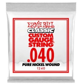 Струна для акустической и электрогитары .040 Ernie Ball 1240