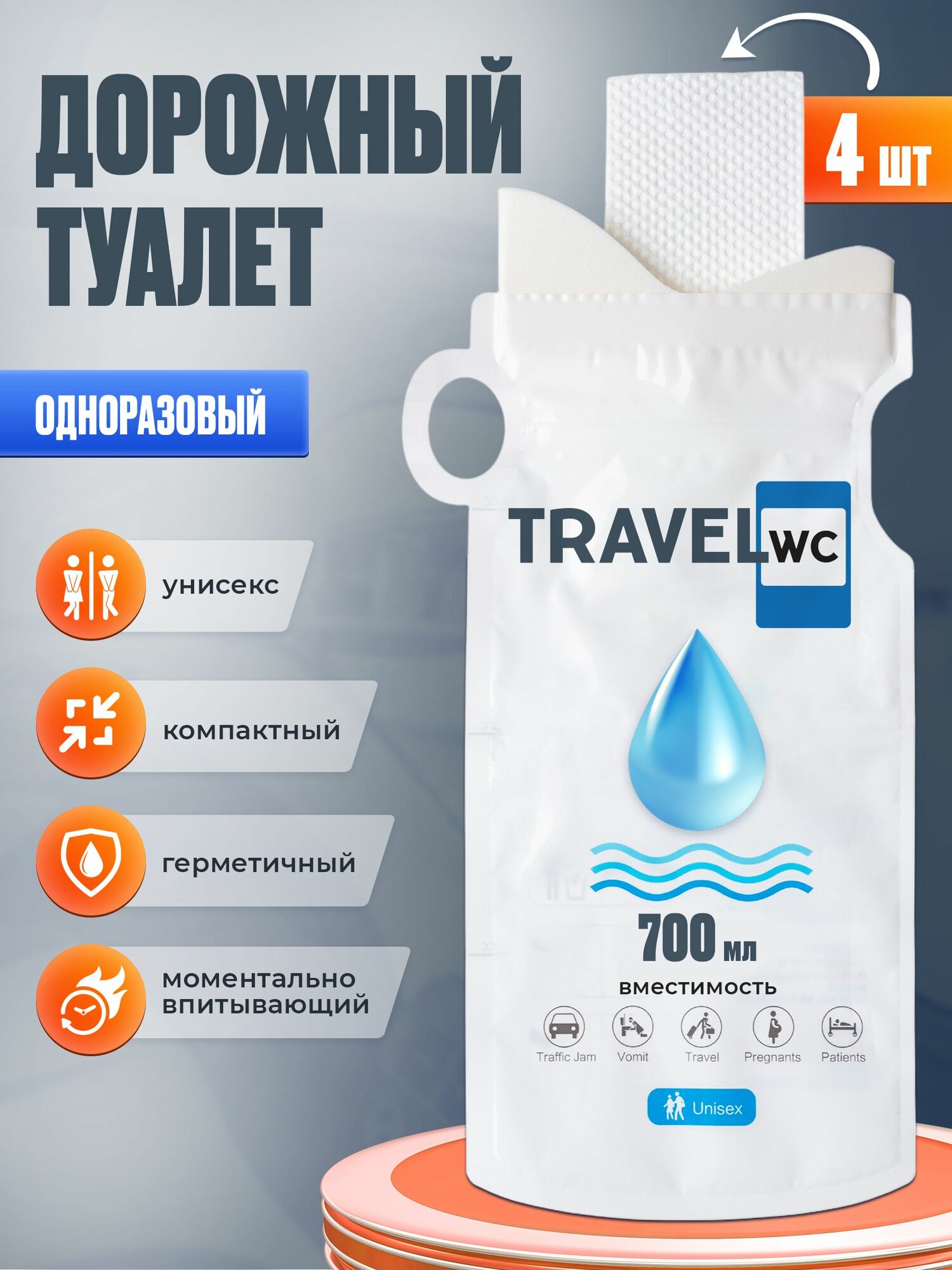 Туалет автомобильный